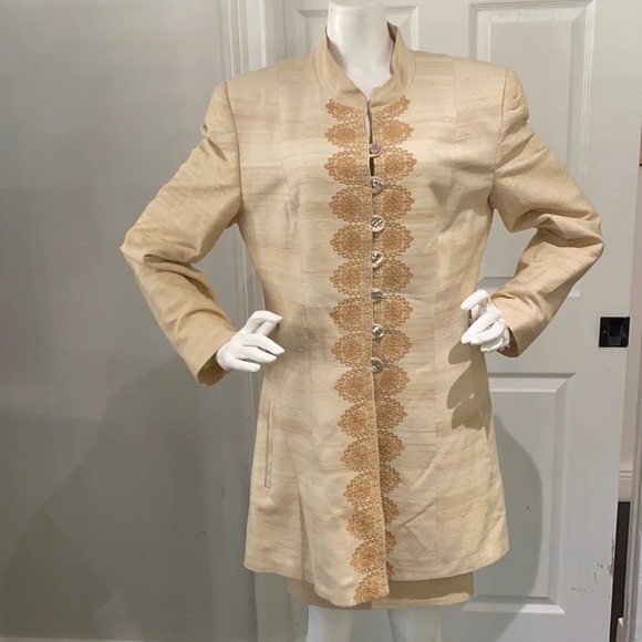 Jackets & Coats | Beautiful Textured Vintage 10 Silk Formal Suit | Poshmark